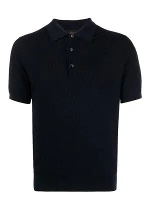 BRIONI Waffle-knit Polo Shirt