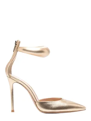 GIANVITO ROSSI Bijoux 105mm Padded-strap Pumps - Neutrals