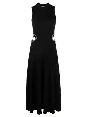 Simkhai Cut-out Knitted Dress - Black