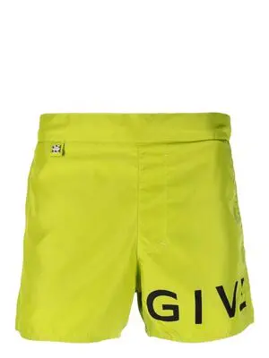 Givenchy Logo-print Swim Shorts - Green