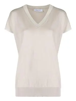 FABIANA FILIPPI Fabiana Filippi V-Neck Fine-Knit Top