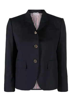 Thom Browne Shrunken-fit Cropped Blazer - Blue