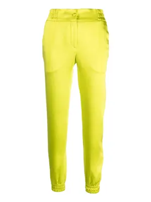 Philipp Plein Tapered Satin Track Pants - Yellow