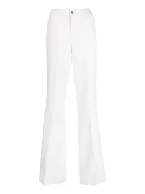 Philipp Plein Mid-rise Flared Trousers - White