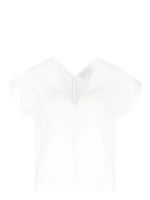 FORTE_FORTE Side Slit Detail Blouse - White