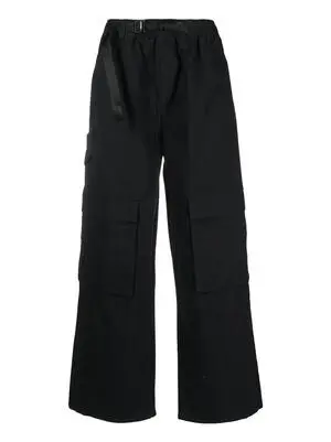 PUMA Wide Leg Cargo Trousers - Black