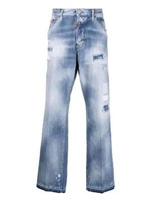 DSQUARED2 Low-Rise Wide-Leg Jeans