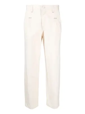 See By Chloé Pintuck-detail Tapered Jeans - Neutrals