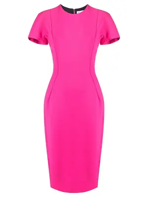 Victoria Beckham Tailored Midi Dress - Pink