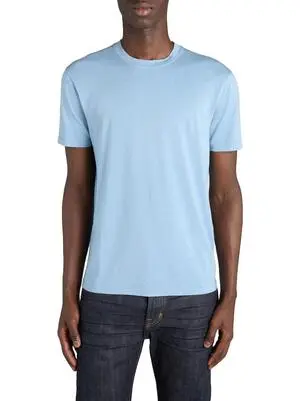 TOM FORD Short Sleeve Crewneck T-shirt - Glass Blue