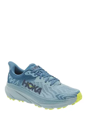 HOKA® HOKA Challenger 7 Running Shoe Stone Blue/evening Primrose