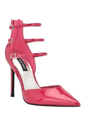 Nine West Frann Pointed Toe Pump Dark Pink