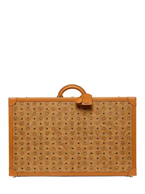 Mcm MCM Suitcase In Visetos Cognac