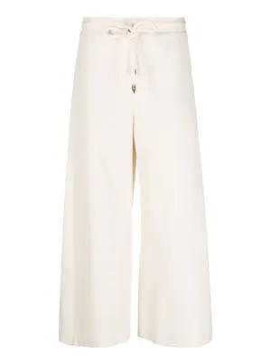 Zeus+dione Four-pocket Wide Leg Culottes - Neutrals