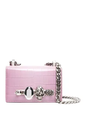 Alexander McQueen Four-ring Crossbody Bag - Pink