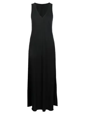 Voz V-neck Maxi Dress - Black