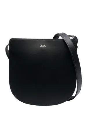A.p.c. Geneve Leather Shoulder Bag - Black