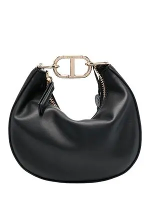TWINSET Mini Croissant Top-handle Bag - Black