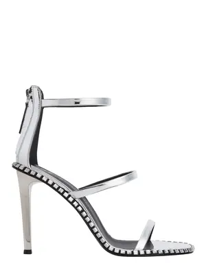 GIUSEPPE ZANOTTI Harmony Flare 105mm Sandals - Silver