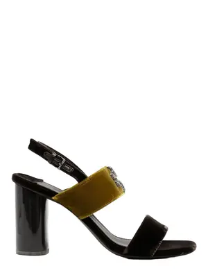 Tory Burch Logo-appliqué Sandals - Brown