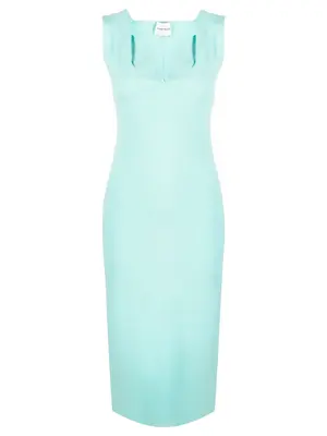 Roland Mouret Sweetheart-neck Midi Dress - Blue