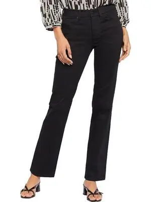 NYDJ Marilyn Straight Leg Jeans - Black
