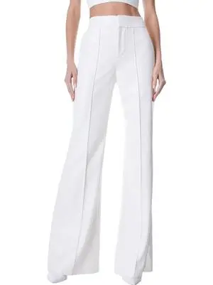 Alice + Olivia Dylan Vegan Pant - Neutral / White