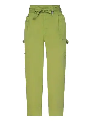 High Tapered Woven Pants - Green