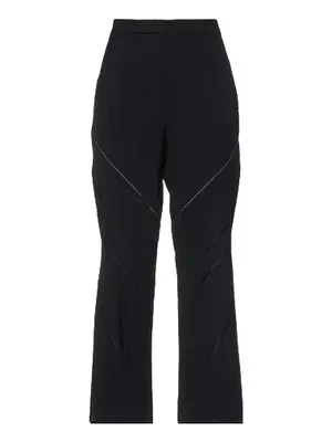 High Flared Leg Pants - Black