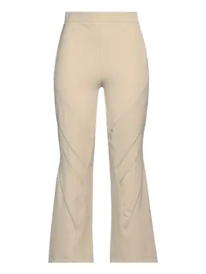 High Flared Leg Pants Sand