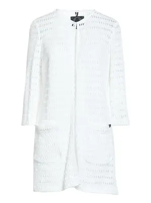 T-JACKET BY TONELLO Knitted Cardigan - White
