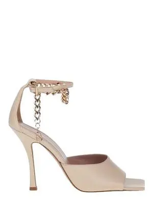 ILIO SMERALDO Soft Leather Sandals Beige
