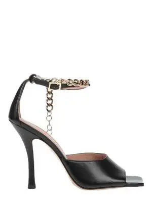 ILIO SMERALDO Soft Leather Sandals - Black