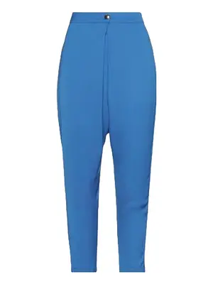 DENNY ROSE Tapered Satin Trousers - Blue