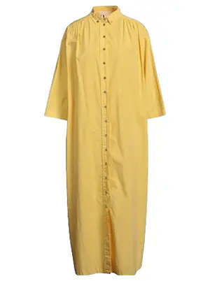 8PM 8PM Cotton Shirt Dress Yellow