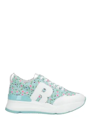 RUCOLINE Low-Top Sneakers With Floral Print Sky Blue