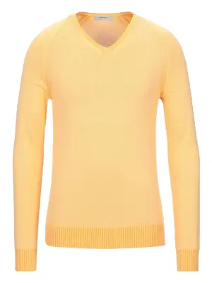 Alpha Studio Knitted V-neck Sweater - Orange