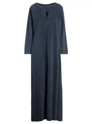 Aspesi Maxi Flared Dress Blue