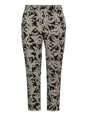 DEPARTMENT 5 Floral Print Tapered Chinos - Black