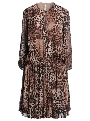 SOUVENIR Leopard-print Midi Dress - Purple