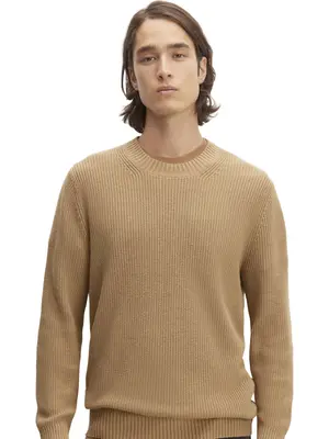 Everlane Everlane Ribbed Crew Neck Sweater Brown