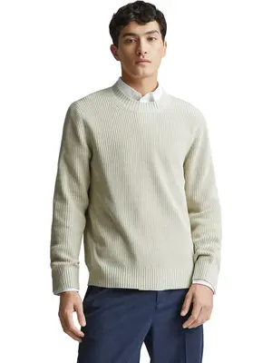Everlane Everlane Ribbed Crew Neck Sweater Pelican