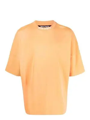 Palm Angels Logo-print Cotton T-shirt - Orange