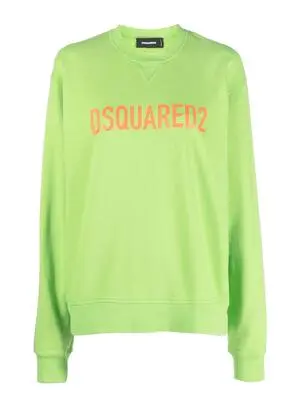 Dsquared2 Logo Embroidered Sweatshirt - Green