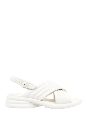 Camper Spiro Cross-strap Sandals - White