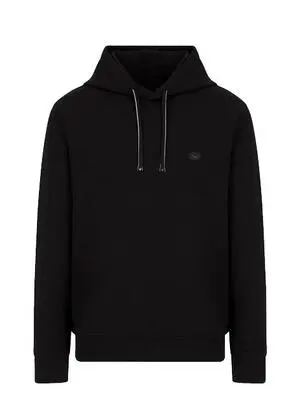 Emporio Armani Hooded Micro Logo Sweatshirt - Black