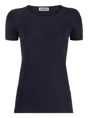 JIL SANDER Crew Neck T-shirt - Blue