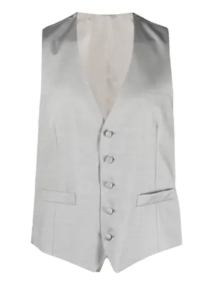 DELL'OGLIO Dell'oglio Button-Front Tailored Waistcoat