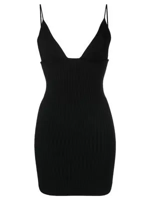 Dsquared2 V-neck Mini Dress - Black
