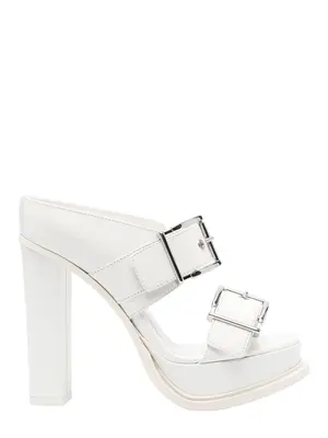 ALEXANDER MCQUEEN Leather Platform Sandals